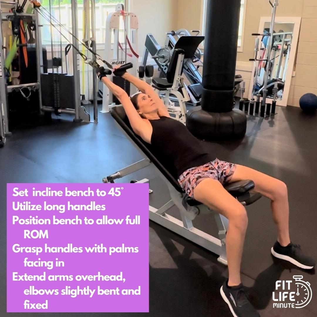 Step By Step How To Perform Straight Arm Lat Pulls Stretches and ...